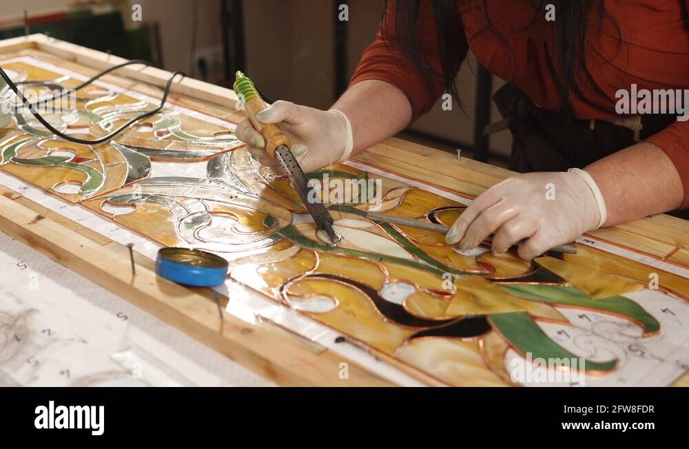 Stained glass making Stock Videos & Footage - HD and 4K Video Clips - Alamy