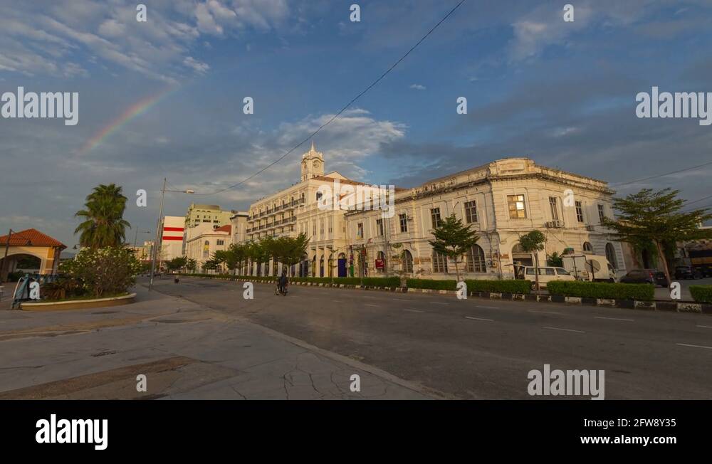 Timelapse sunrise Wisma Kastam (Malayan Railway Building Stock Video ...