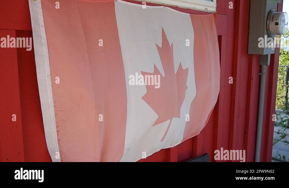 Canadian flag on front house Stock Videos & Footage - HD and 4K Video ...