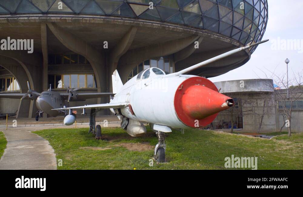 Old Russian fighter jet Mikoyan-Gurevich MiG 21R, Belgrade, Serbia ...