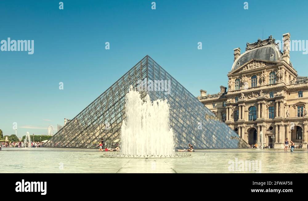 Louvre museum main entrance paris Stock Videos & Footage - HD and 4K ...