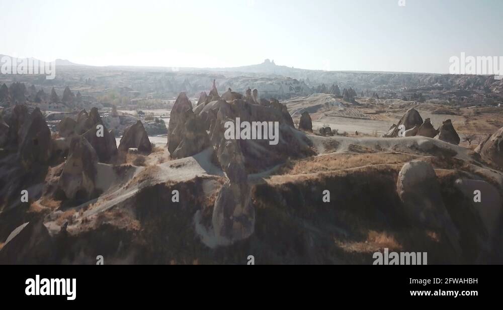 Fairy chimneys castle uchisar cappadocia Stock Videos & Footage - HD ...