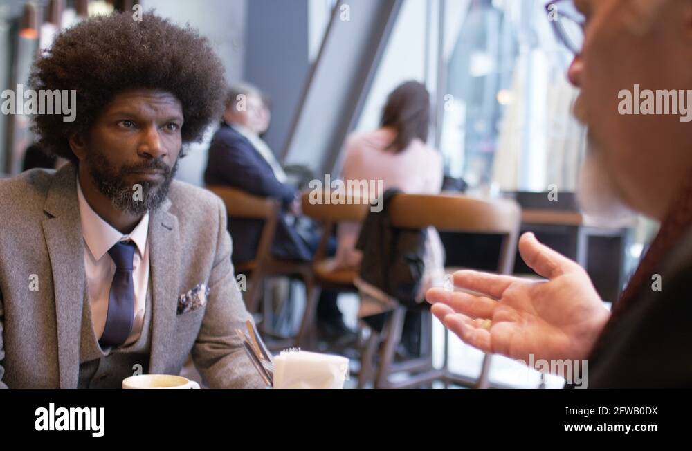 Two white men talking cafe Stock Videos & Footage - HD and 4K Video ...