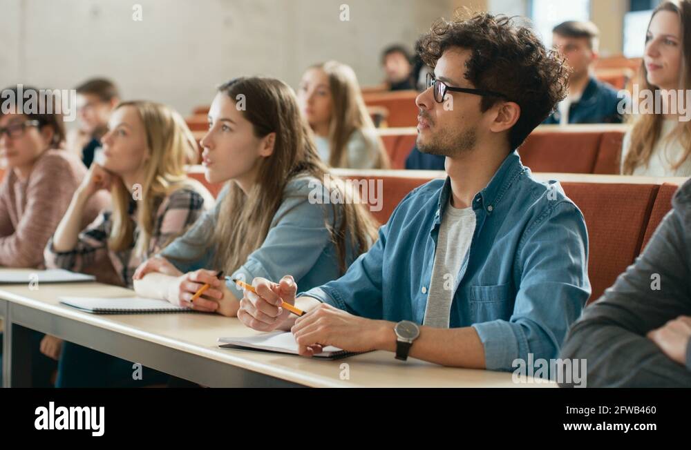 Lecturer university group hall Stock Videos & Footage - HD and 4K Video ...