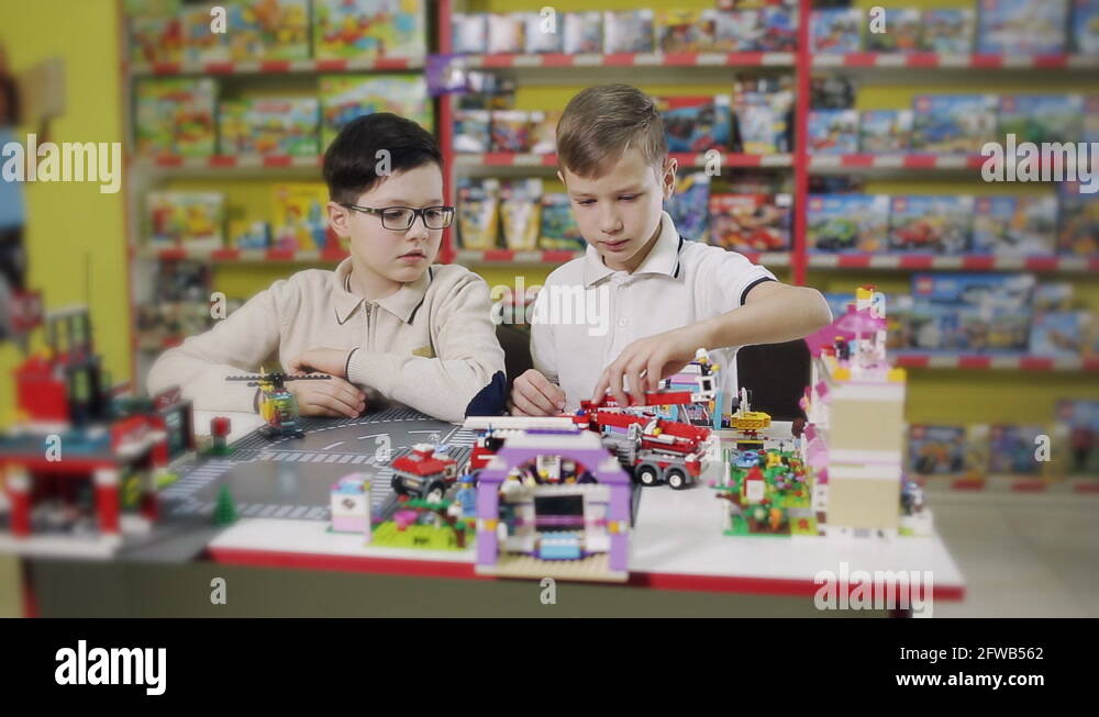 Two boys in the center of child development are designed with the help ...