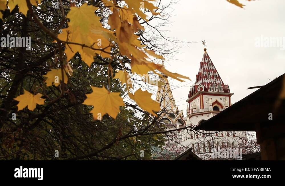 Beautiful Fall foliage and Russian architecture - HD 1920X1080 Stock ...