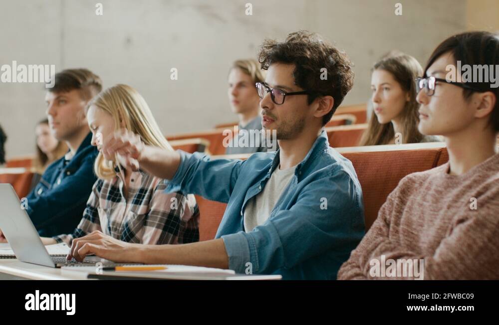 Student lecture hall with laptop Stock Videos & Footage - HD and 4K ...