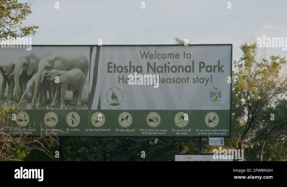 Namibia nature reserve sign Stock Videos & Footage - HD and 4K Video ...