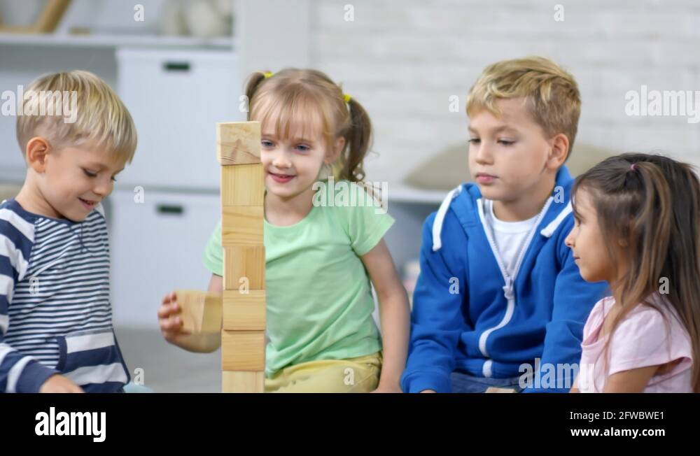 Kids group build school tower Stock Videos & Footage - HD and 4K Video ...