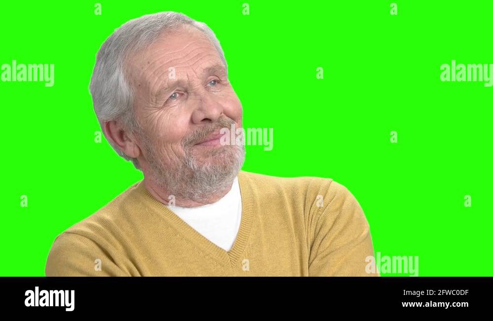 Positive thinking man, green screen Stock Video Footage - Alamy