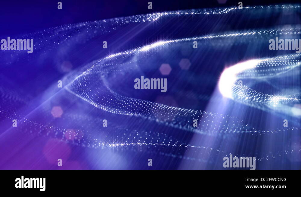 3d loop abstract animation with beautiful light effects of glow particles with Stock Video ...
