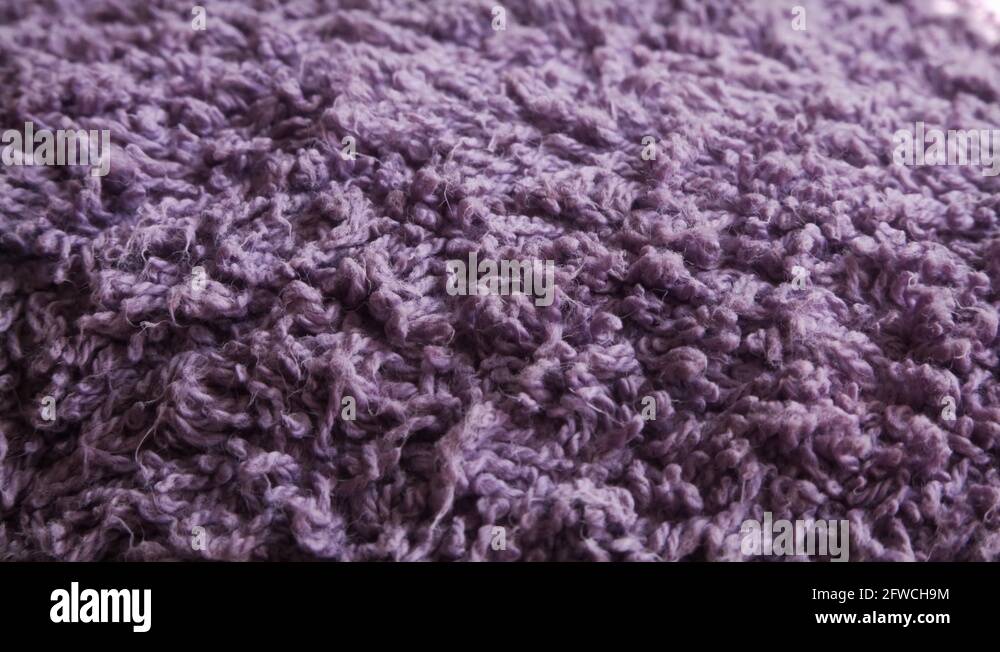 Purple wool fiber texture extreme close up background Stock Video ...