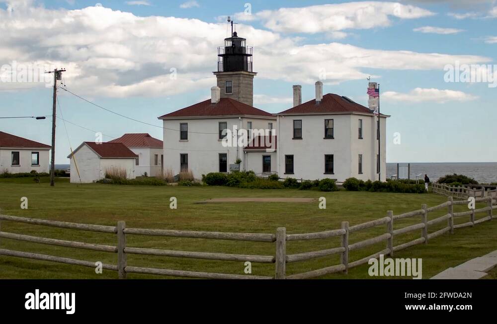 A white lighthouse with buildings Stock Videos & Footage - HD and 4K ...