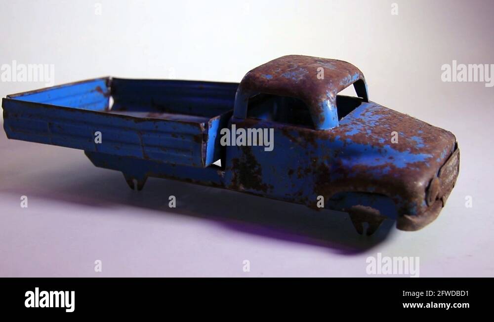 Old and Rusty Vintage Soviet Era Metal Tinplate Toy Truck Without ...