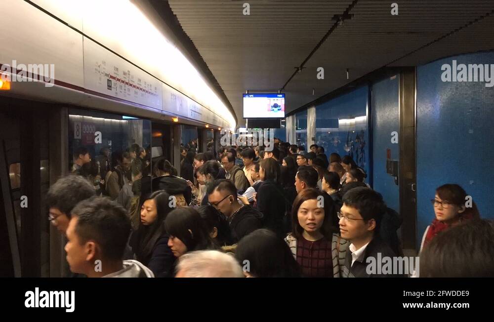 Rush hour crowd admiralty mtr Stock Videos & Footage - HD and 4K Video ...
