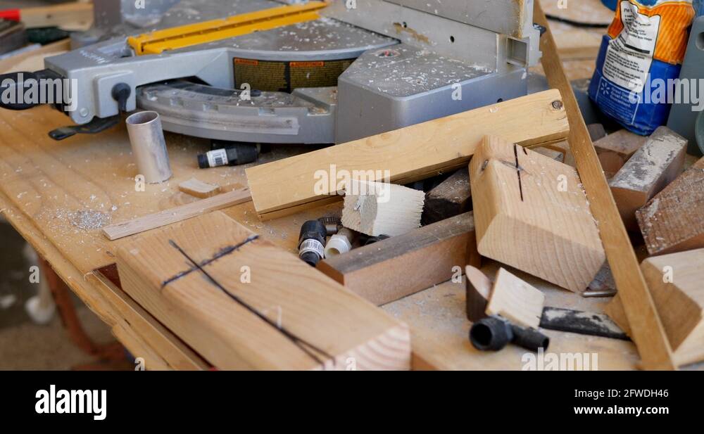 Messy workbench circular saw Stock Videos & Footage - HD and 4K Video ...