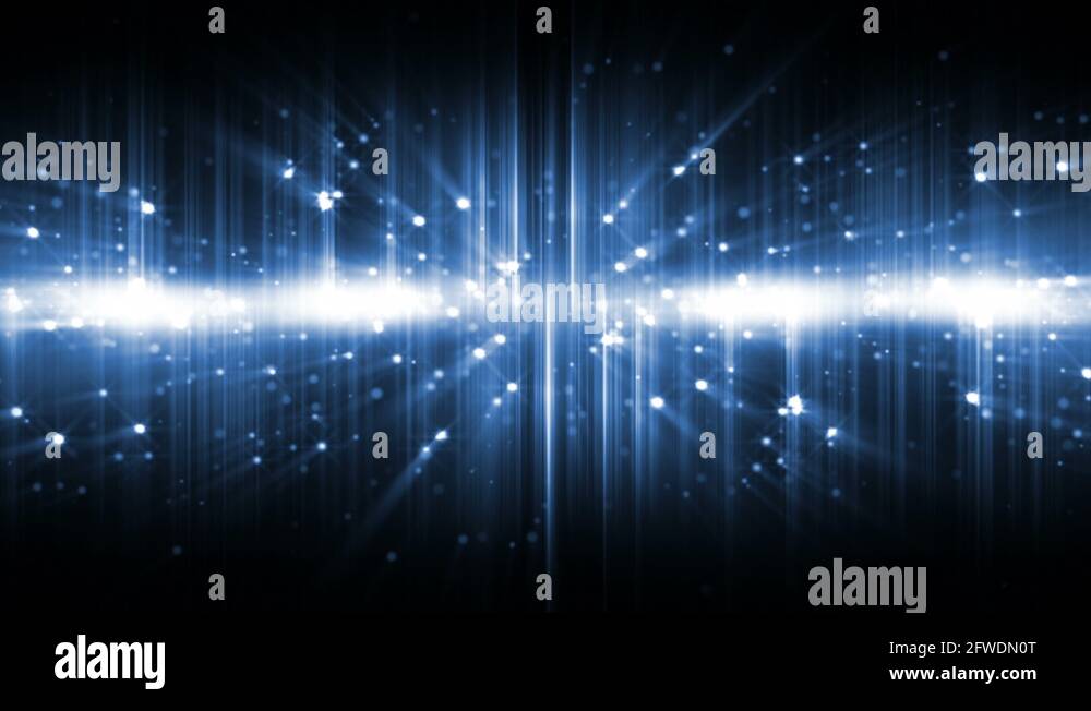 Abstract animation background shining light rays waves particles bokeh ...