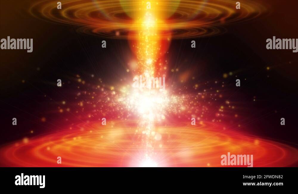 Abstract animation background shining light rays waves particles bokeh ...