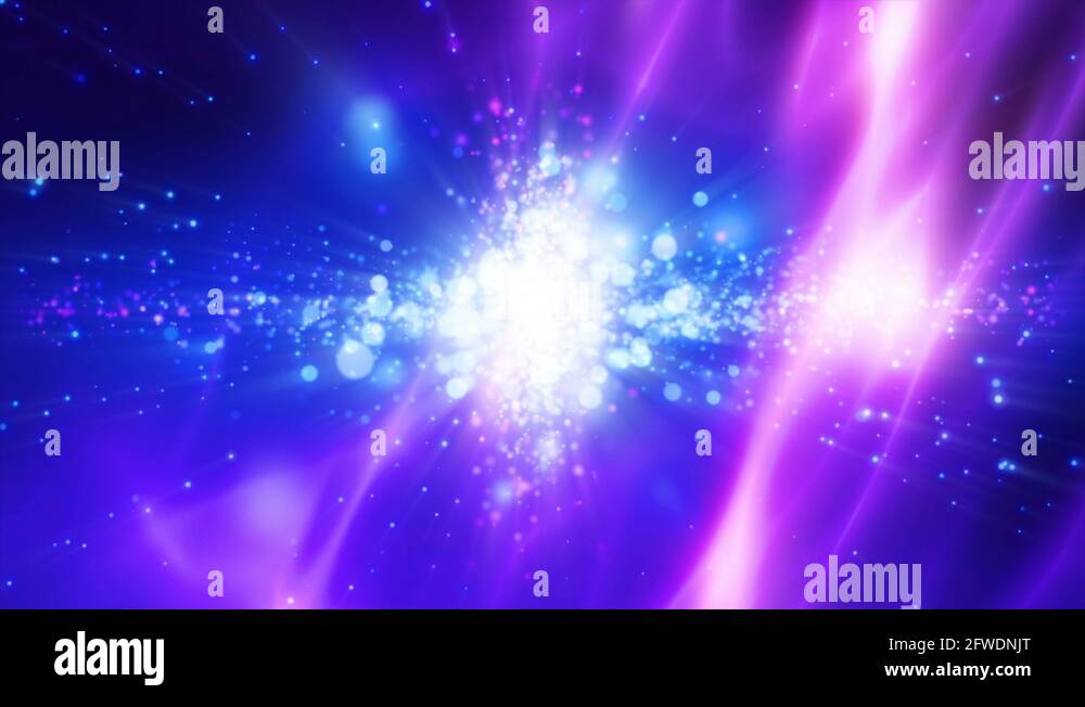 Abstract animation background shiny stars particles light rays waves ...