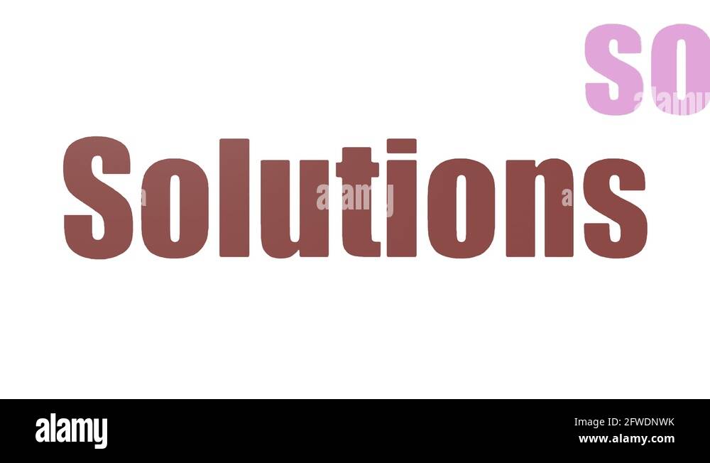 Solutions Animated Word Cloud On White Background Stock Video Footage ...