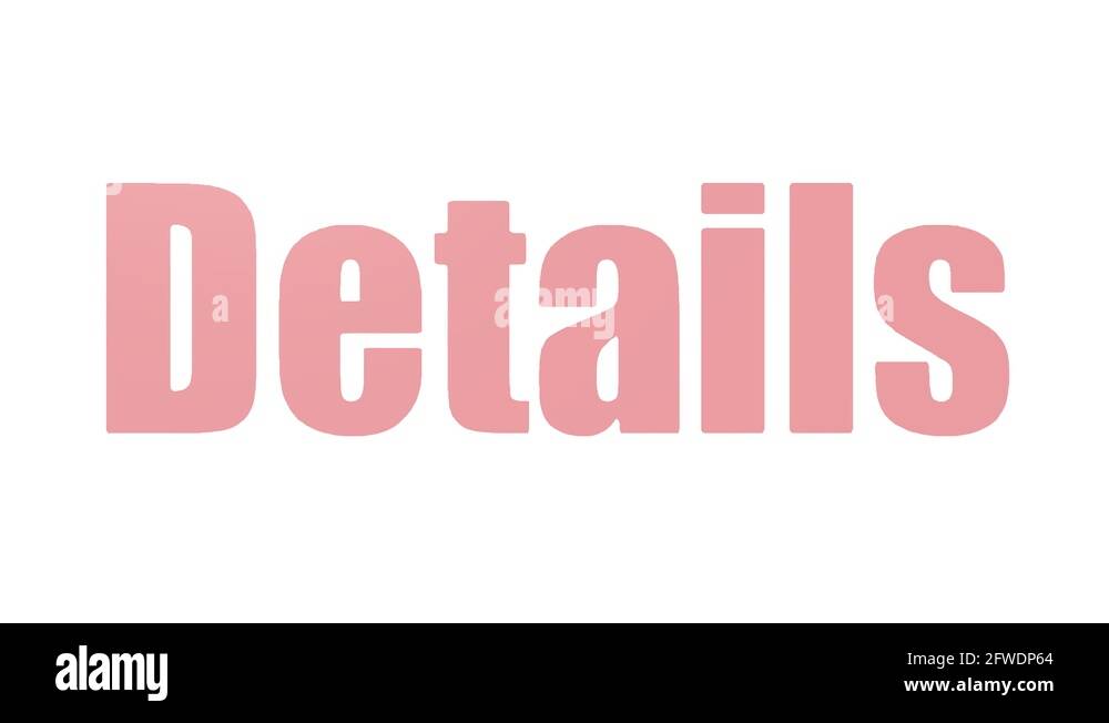 Details word Stock Videos & Footage - HD and 4K Video Clips - Alamy