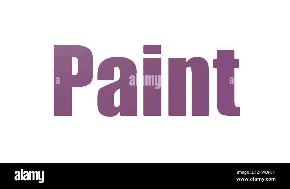 Paint Animated Word Cloud Isolated Stock Video Footage - Alamy
