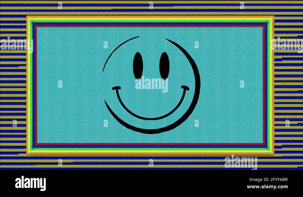 Smile in 80s - spectrum pop art Stock Video Footage - Alamy