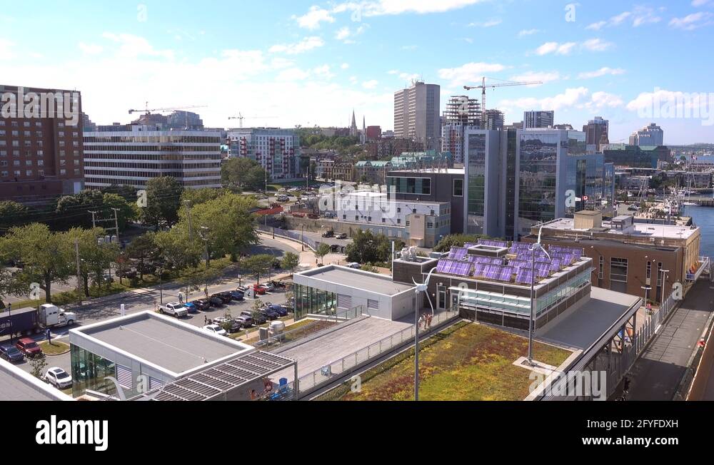 Halifax Nova Scotia City Skyline From The Cruise Port Terminal Canada ...