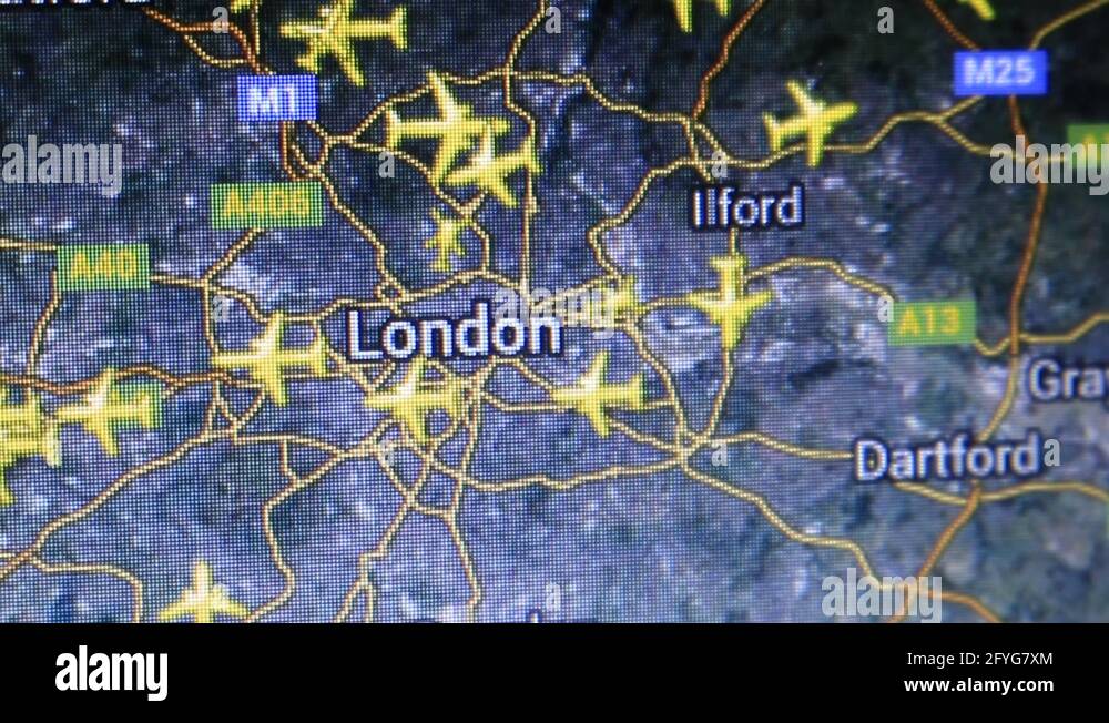 London airplanes in flight Stock Videos & Footage - HD and 4K Video ...