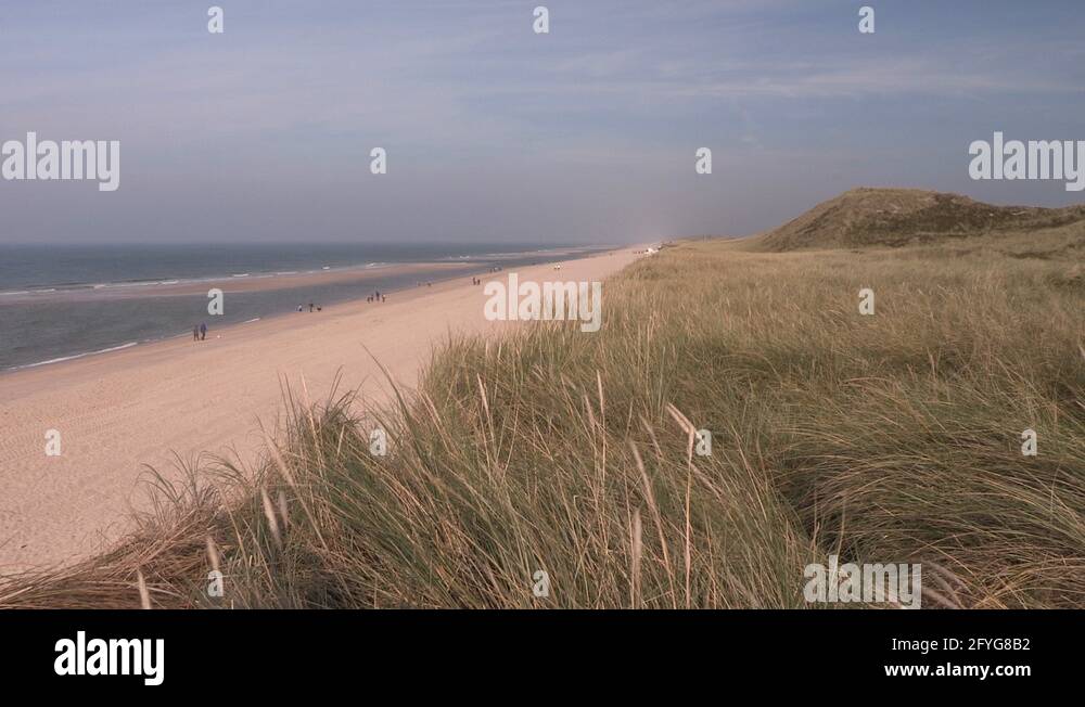 Dunes and beach on Sylt island, Germany. Strand und Dünen auf Sylt ...
