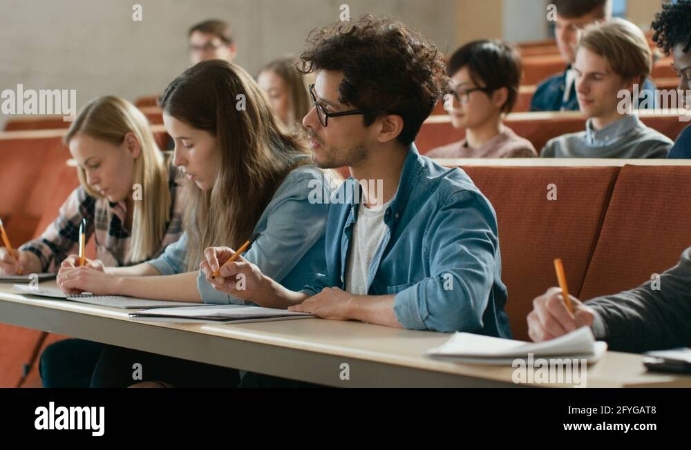 Lecturer students laugh classroom Stock Videos & Footage - HD and 4K ...