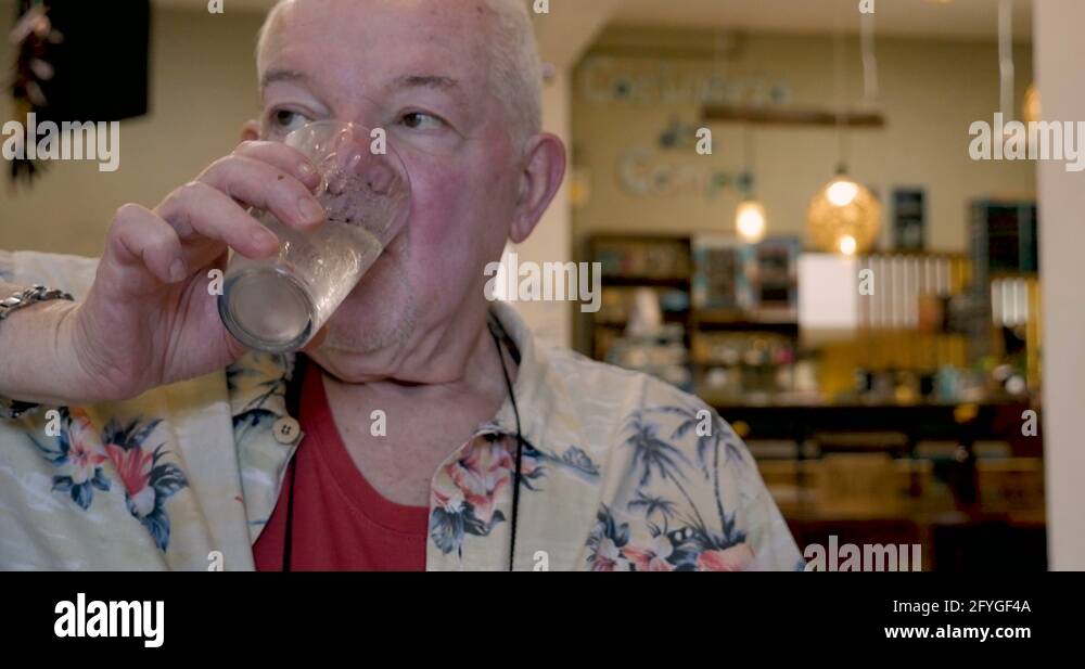 Man drinking water restaurant Stock Videos & Footage - HD and 4K Video ...