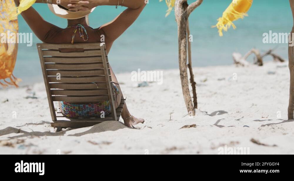 Woman behind beach sitting Stock Videos & Footage - HD and 4K Video ...