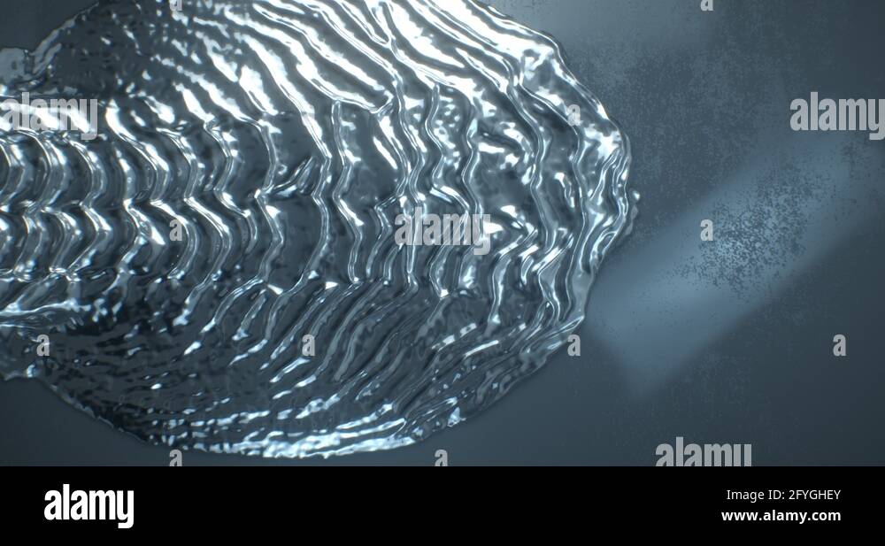 LIquid metal fills screen. High quality 3d animation 4k UHD Stock Video ...