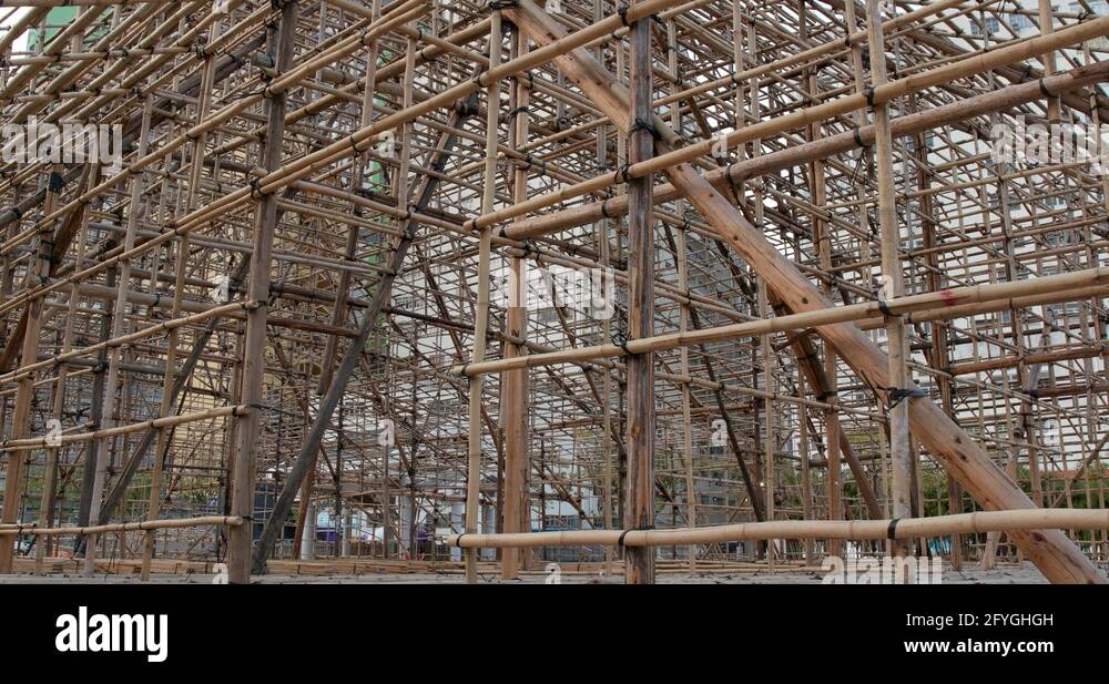 Chinese bamboo construction architecture Stock Videos & Footage - HD ...