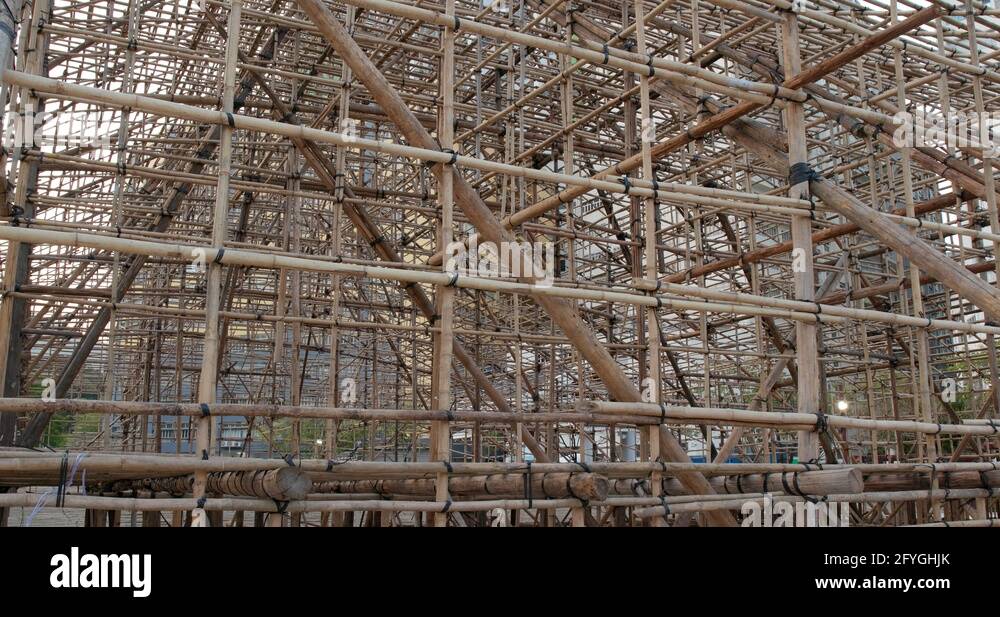 Chinese opera performance Bamboo scaffold Stock Video Footage - Alamy