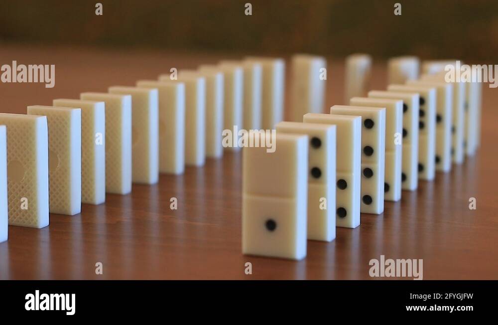 Domino effect falling row symbol Stock Videos & Footage - HD and 4K ...