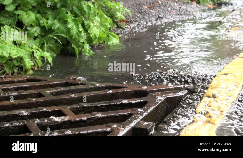 Water running down the gutter Stock Videos & Footage - HD and 4K Video ...