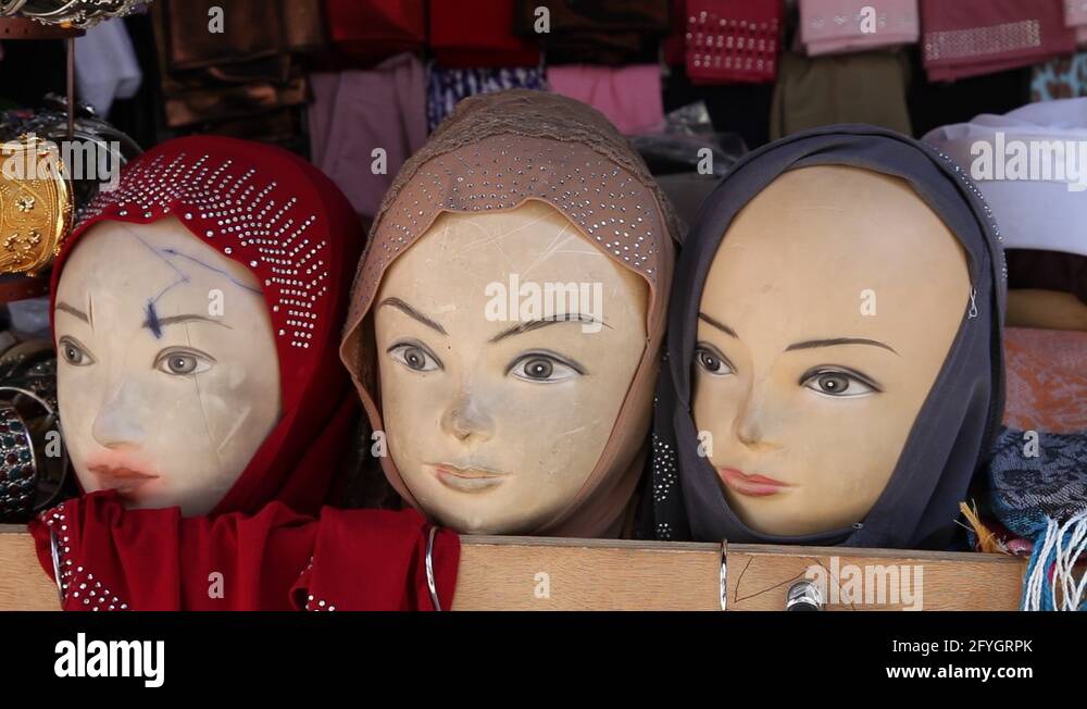 Beautiful Muslim Arab fashion models Stock Video Footage - Alamy