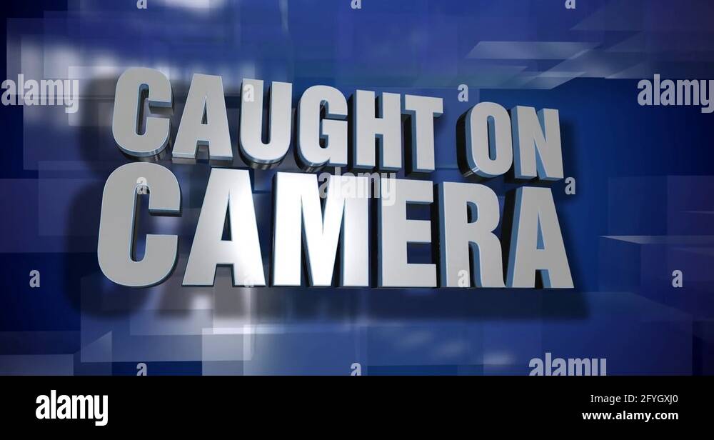 Dynamic Caught on Camera News Transition and Title Page Background ...