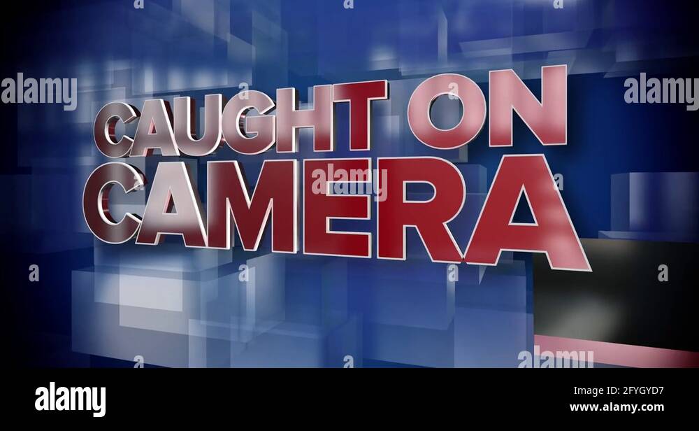 Dynamic Caught on Camera Title Page Background Plate Stock Video ...