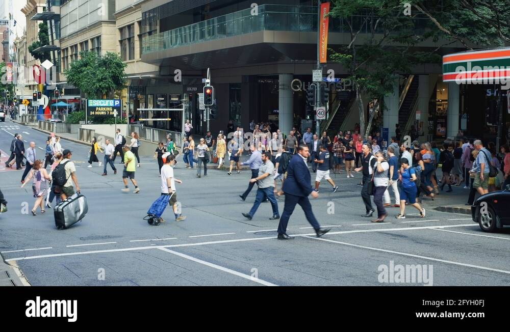 Brisbane busy street Stock Videos & Footage - HD and 4K Video Clips - Alamy