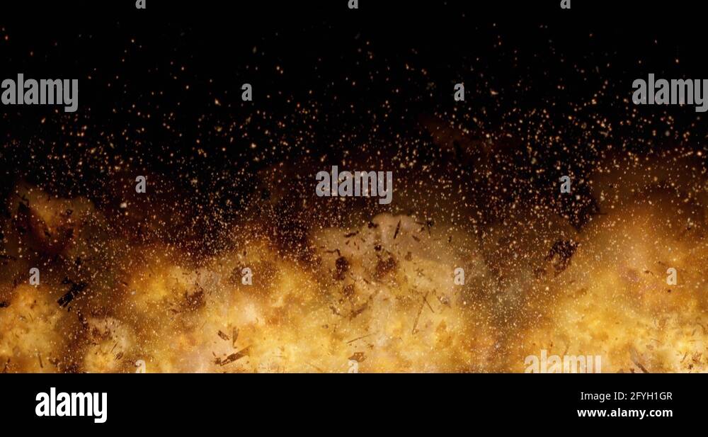 Realistic 4K Ground Explosion and Blasts. VFX element Stock Video ...