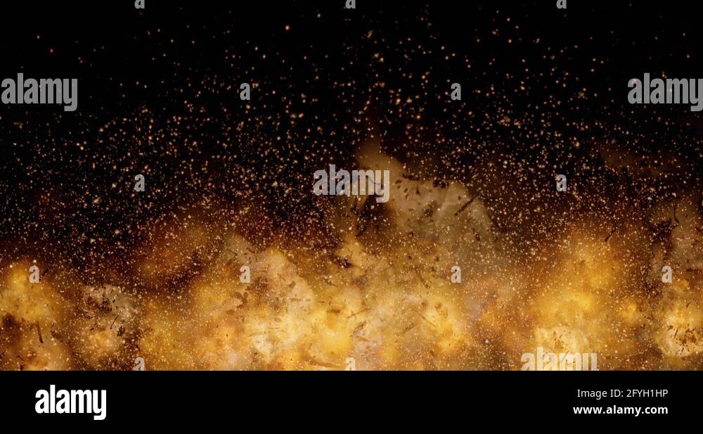 Realistic 4K Ground Explosion and Blasts. VFX element Stock Video ...