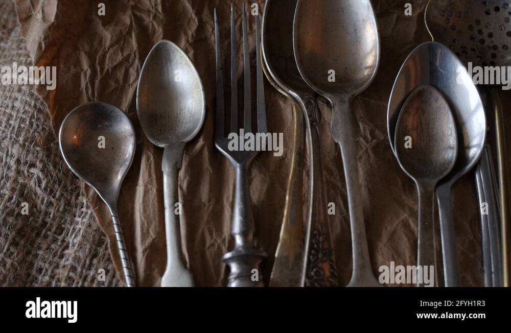 Collection old cutlery Stock Videos & Footage - HD and 4K Video Clips ...