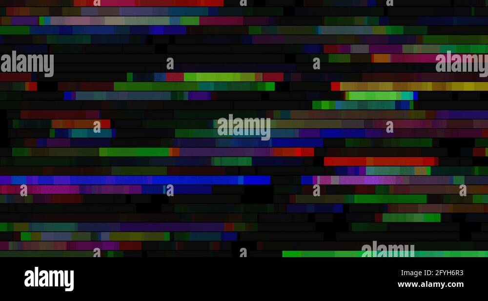 Looping Digital Animation of Noisy Glitch RGB Screen Damage Stock Video ...