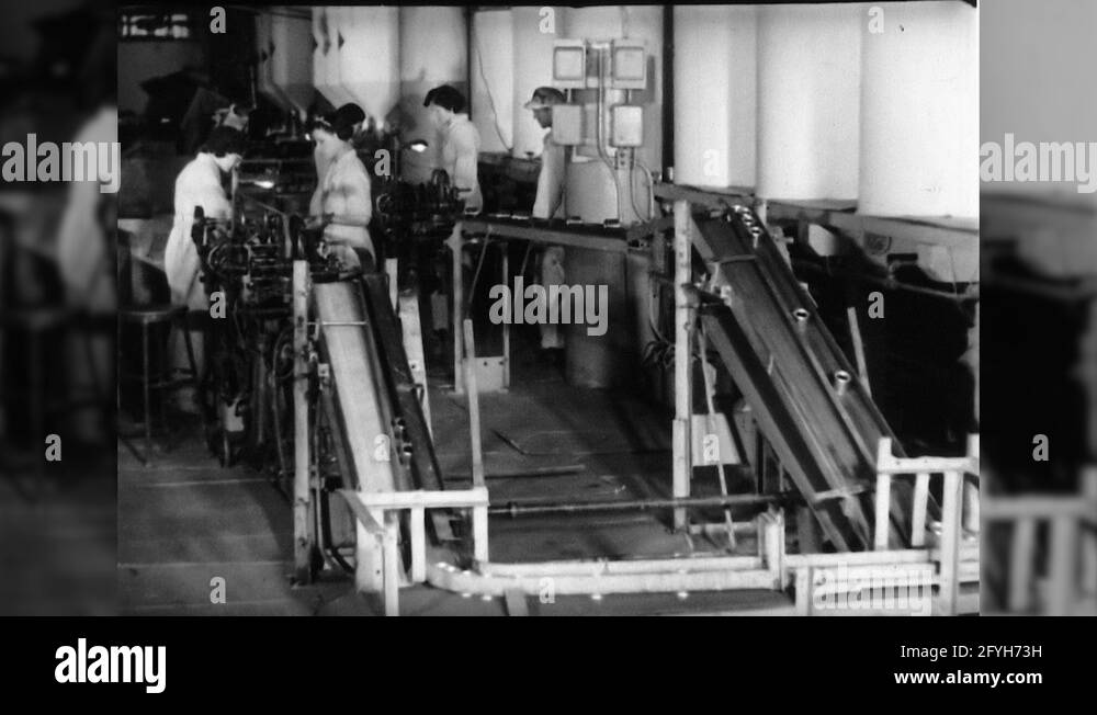 1930s Women at Work INDUSTRY FACTORY Assembly Line Vintage Film Home ...