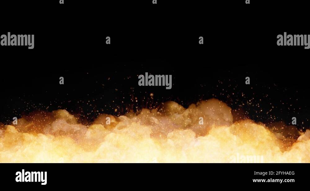 Realistic 4K Ground Explosion and Blasts. VFX element Stock Video ...