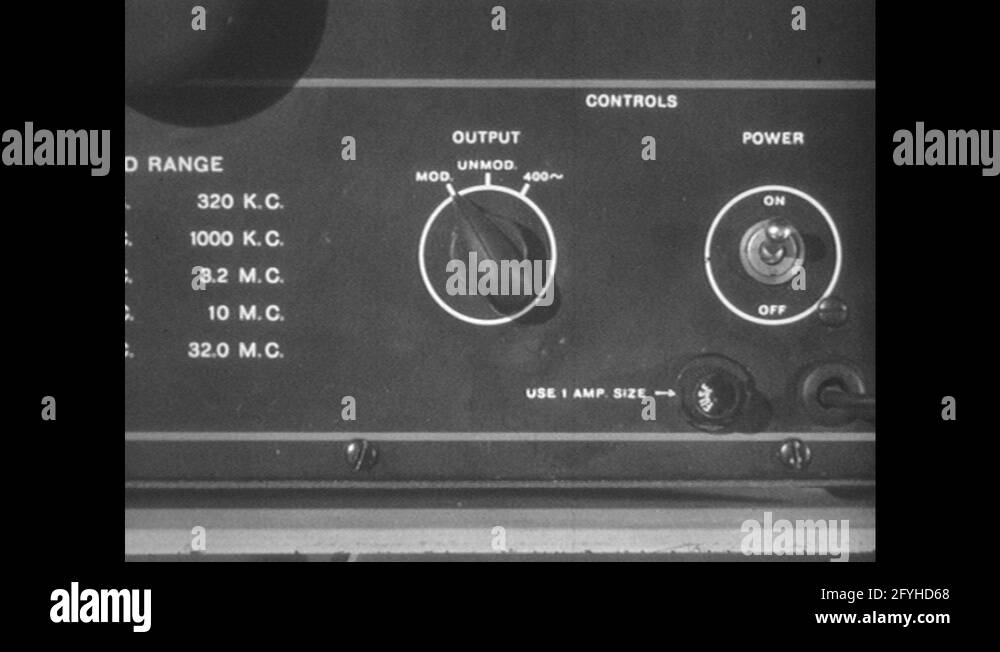 1950s: Audio frequency generator and radio frequency generator. Man ...
