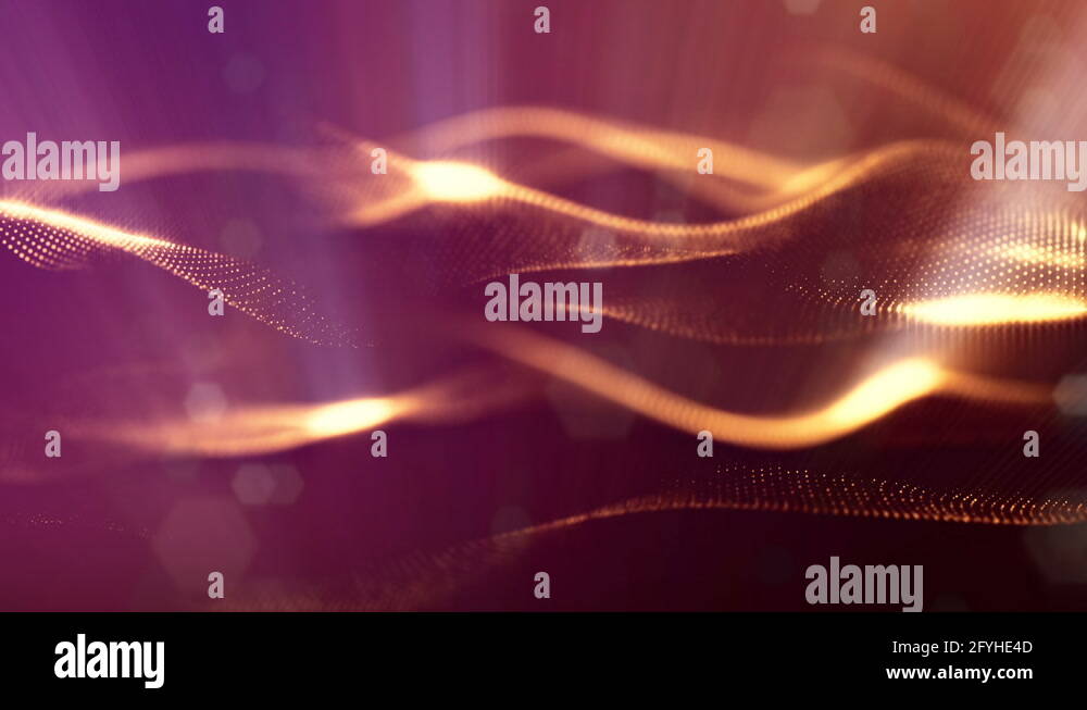 3d loop abstract animation with beautiful light effects of glow particles with Stock Video ...